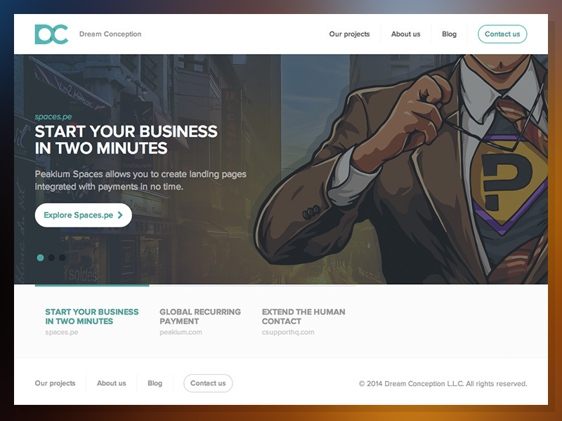 Dream Conception Redesign by Kasper Christensen on Dribbble