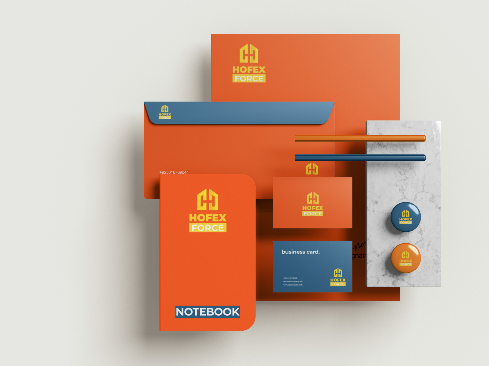 Hofex branding kit by Digital Skills Zone on Dribbble