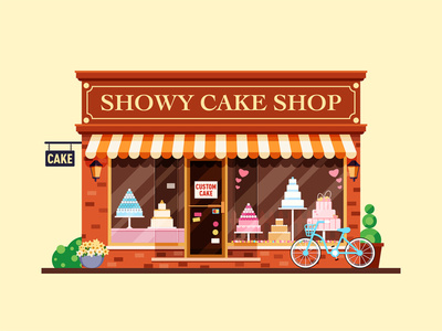showy cake shop by Showy121 on Dribbble