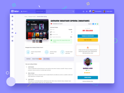 Game Voucher Product Page by Syaiful Anshor on Dribbble