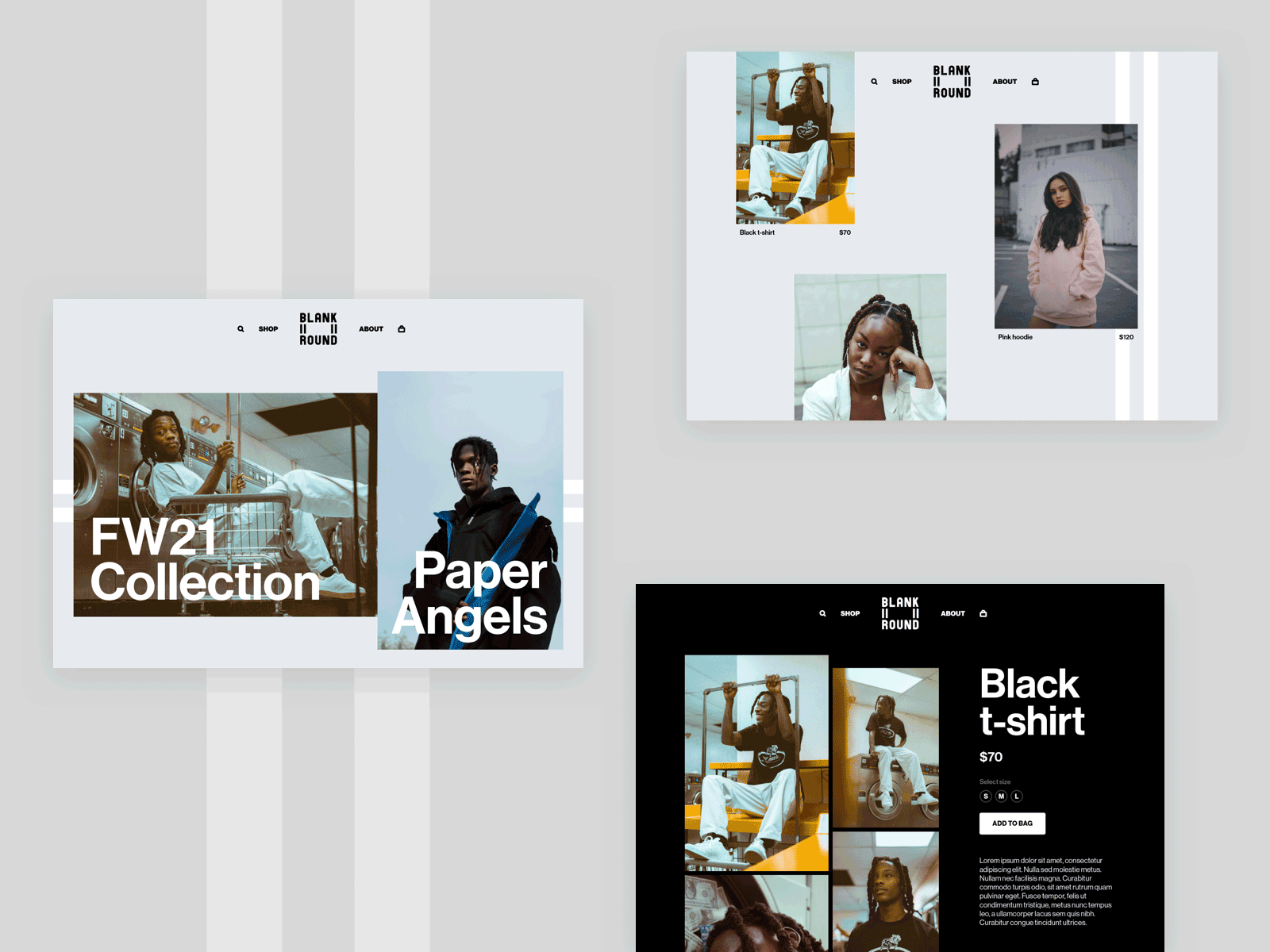 Blank Round: Web Design by Britton Stipetic for Rogue Studio on Dribbble