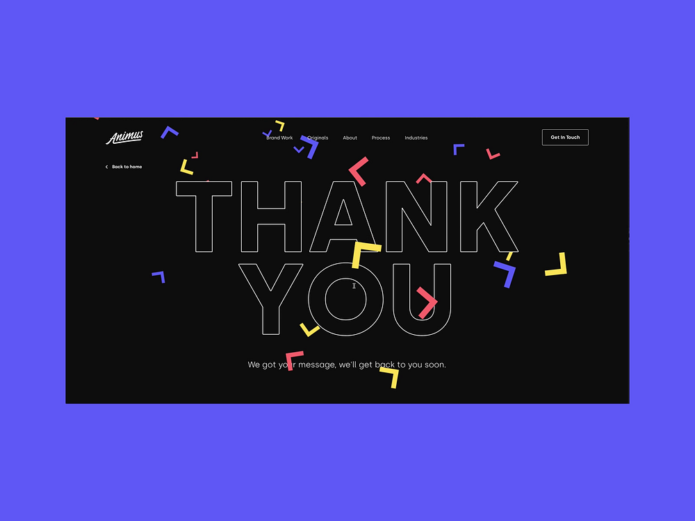 Thank You Screen designs, themes, templates and downloadable graphic ...