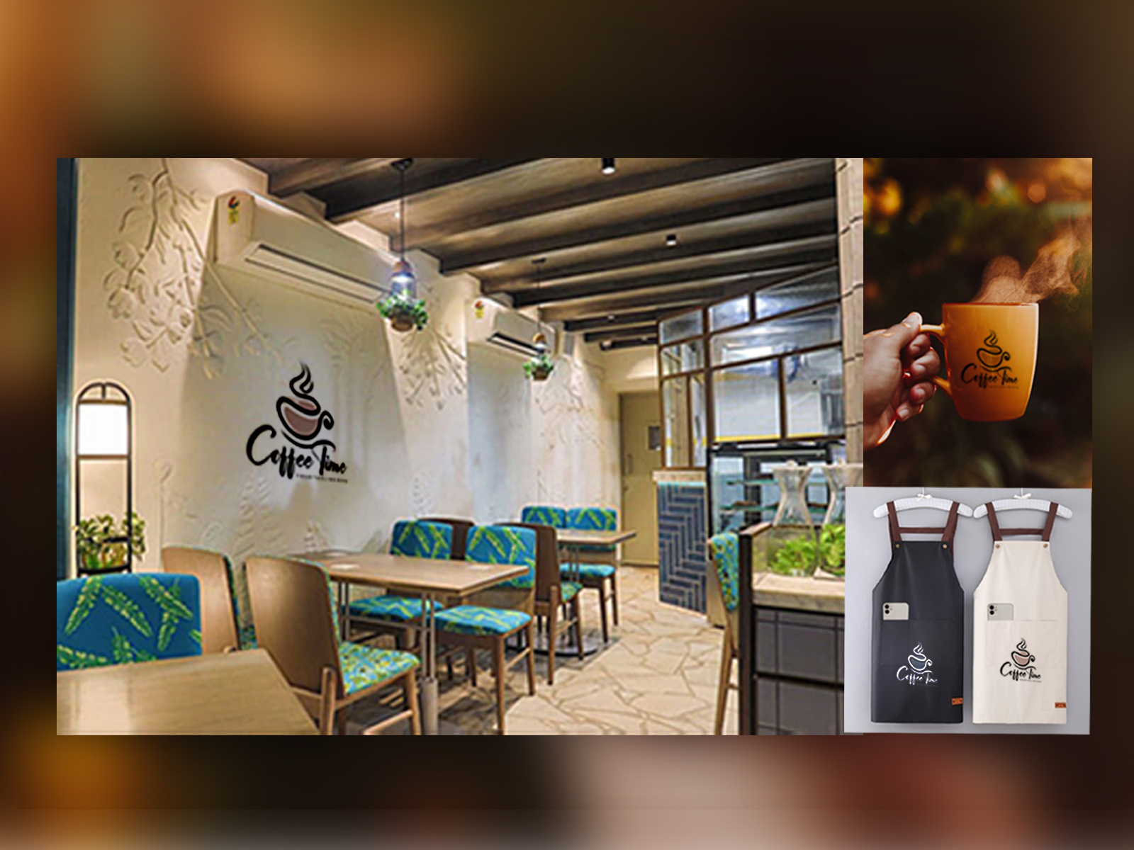 coffee time logo mockup:) by Avantika Paliwal on Dribbble