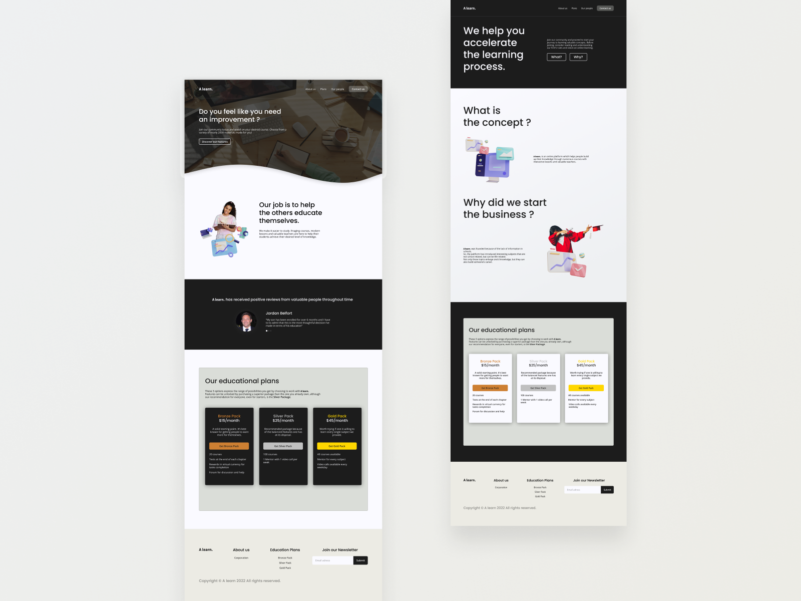 Selling Services Website UI by Antonio Gabriel Grosu on Dribbble