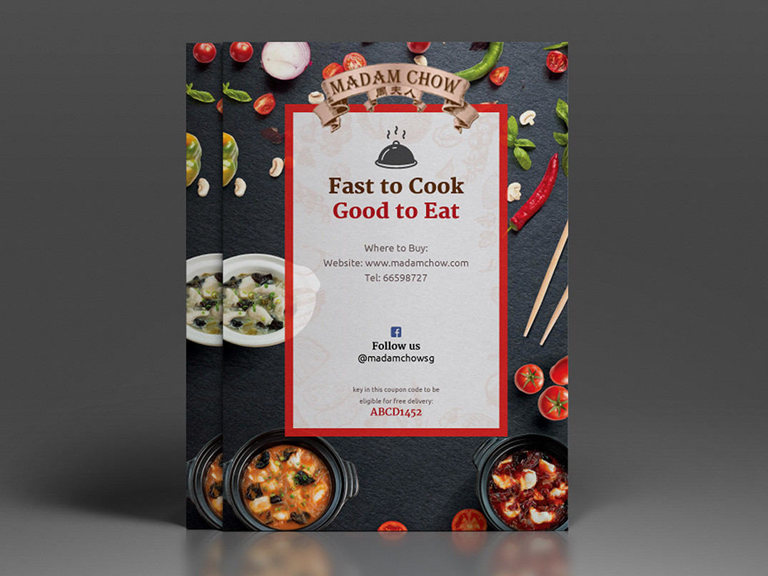 Flyer for a Food Company by Mark Anthony Valencia on Dribbble