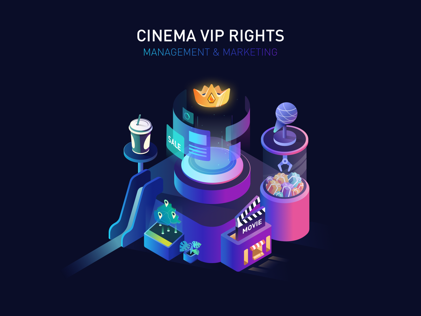 Cinema vip by 偏光影 on Dribbble