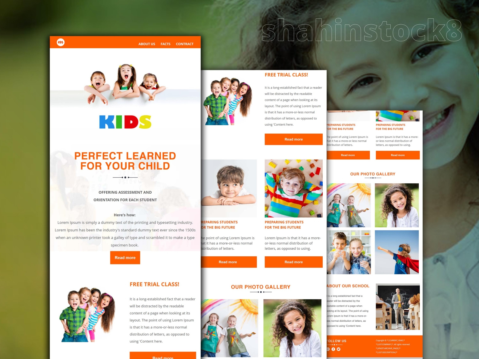 Educational Email Template Design by Mailchimp by Md. Shahin on Dribbble