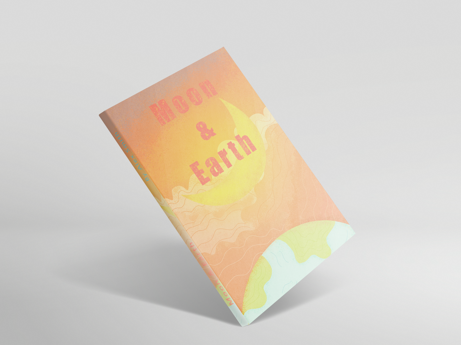 Moon and Earth (Book Cover) by Maududi Bsa on Dribbble