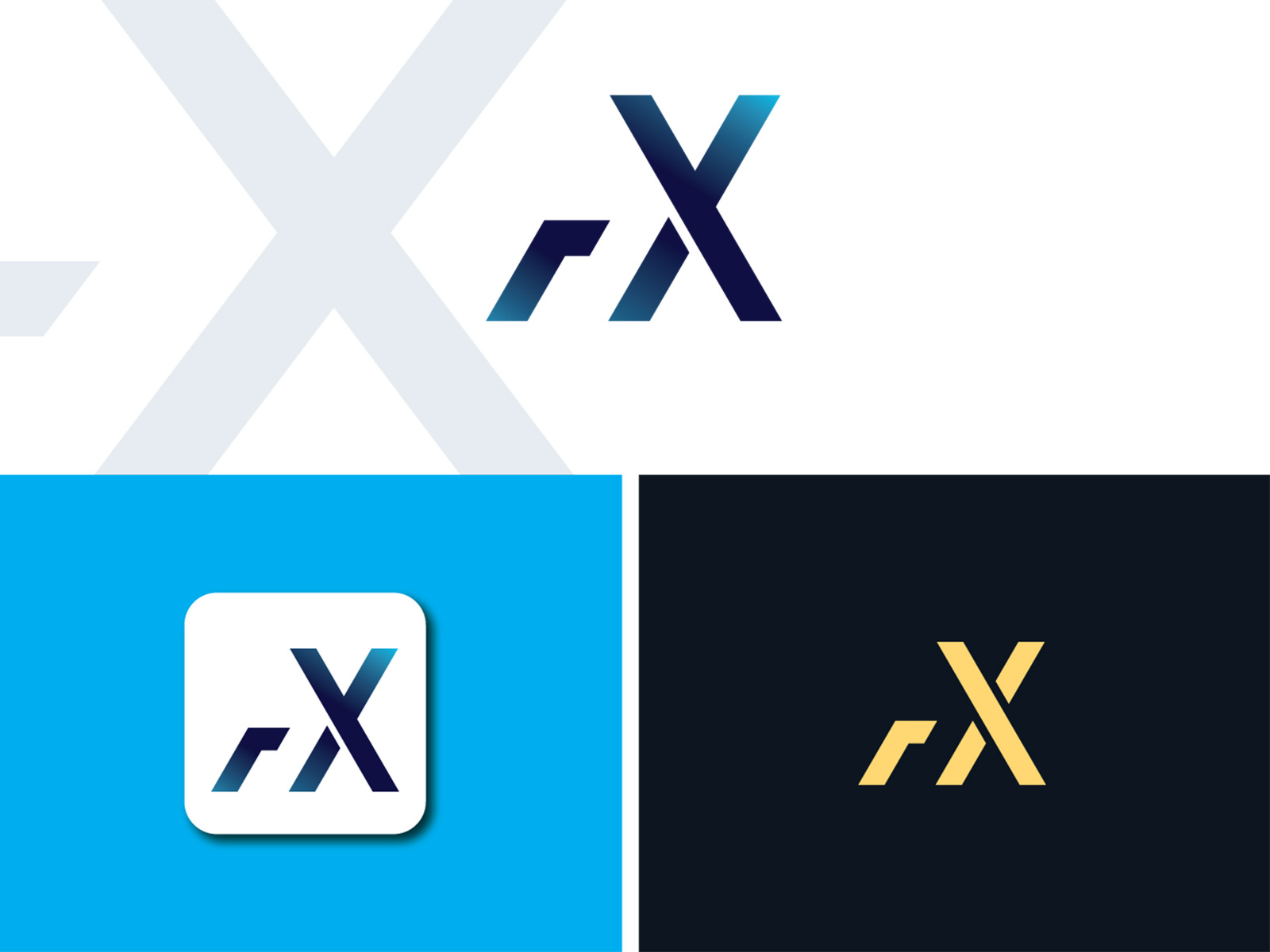 AX letter Logo Design by Razu Ahmed on Dribbble