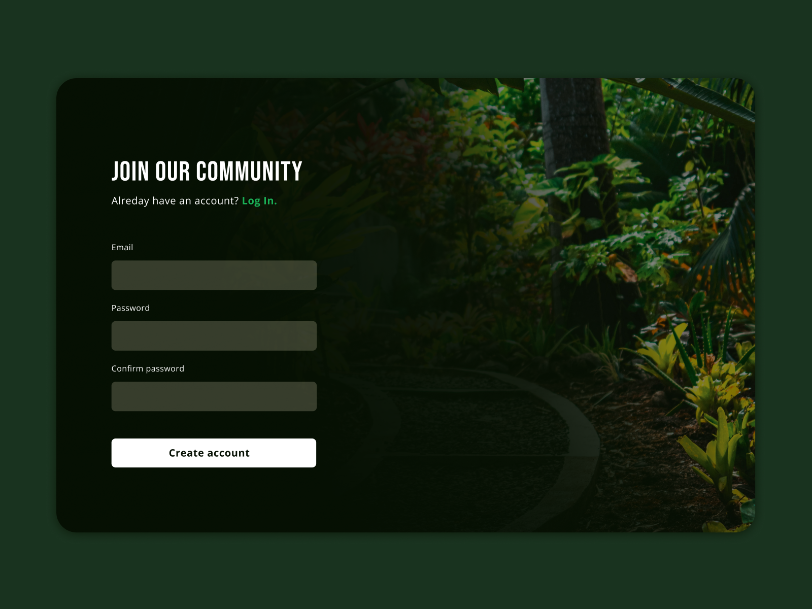 Sign Up simple page by AmianV Designs on Dribbble