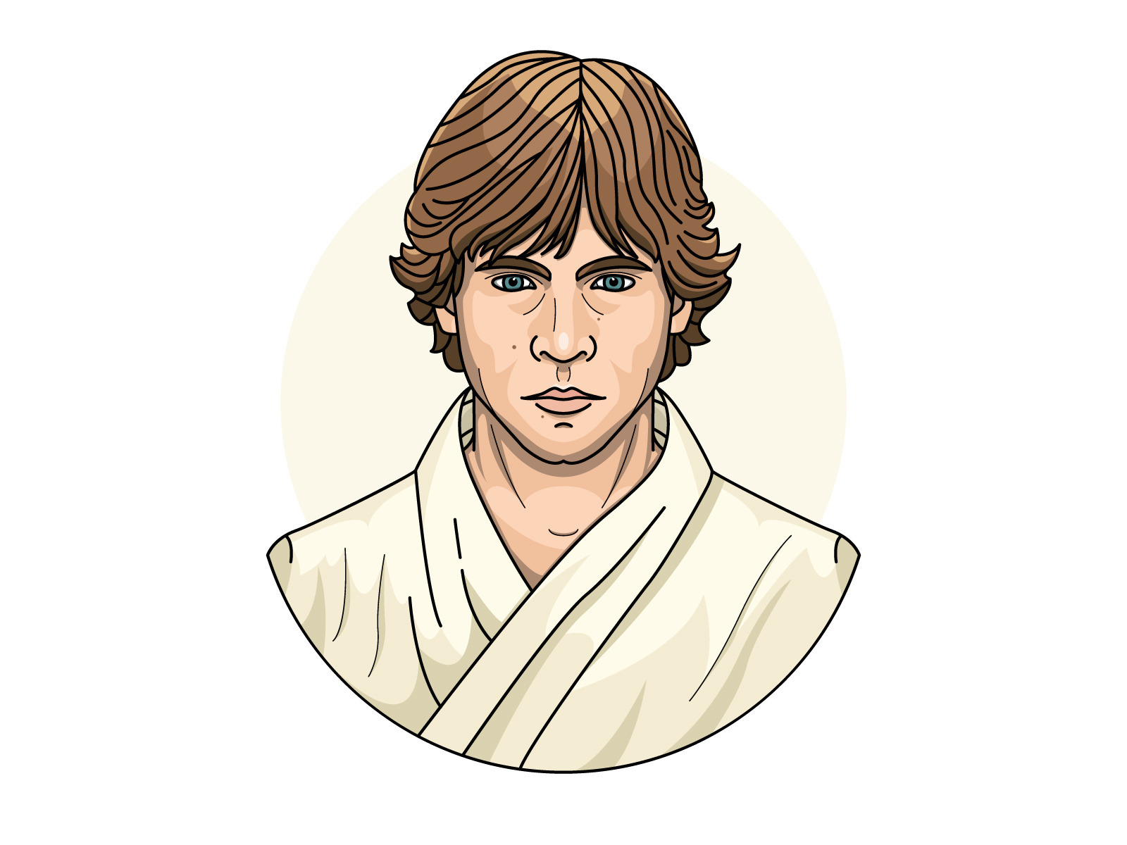 Luke Skywalker Face Drawing