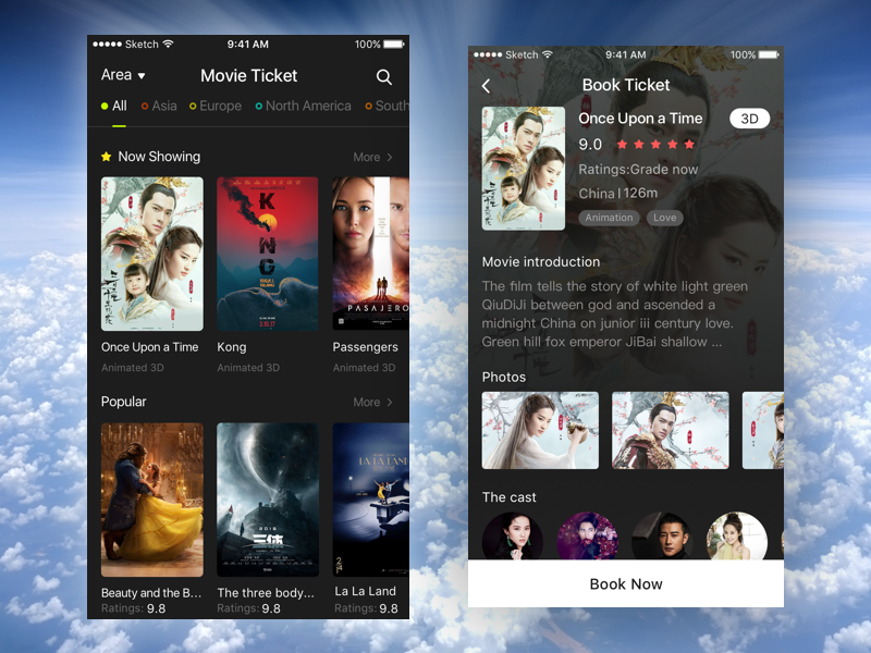 Movie App by Alice Yun on Dribbble