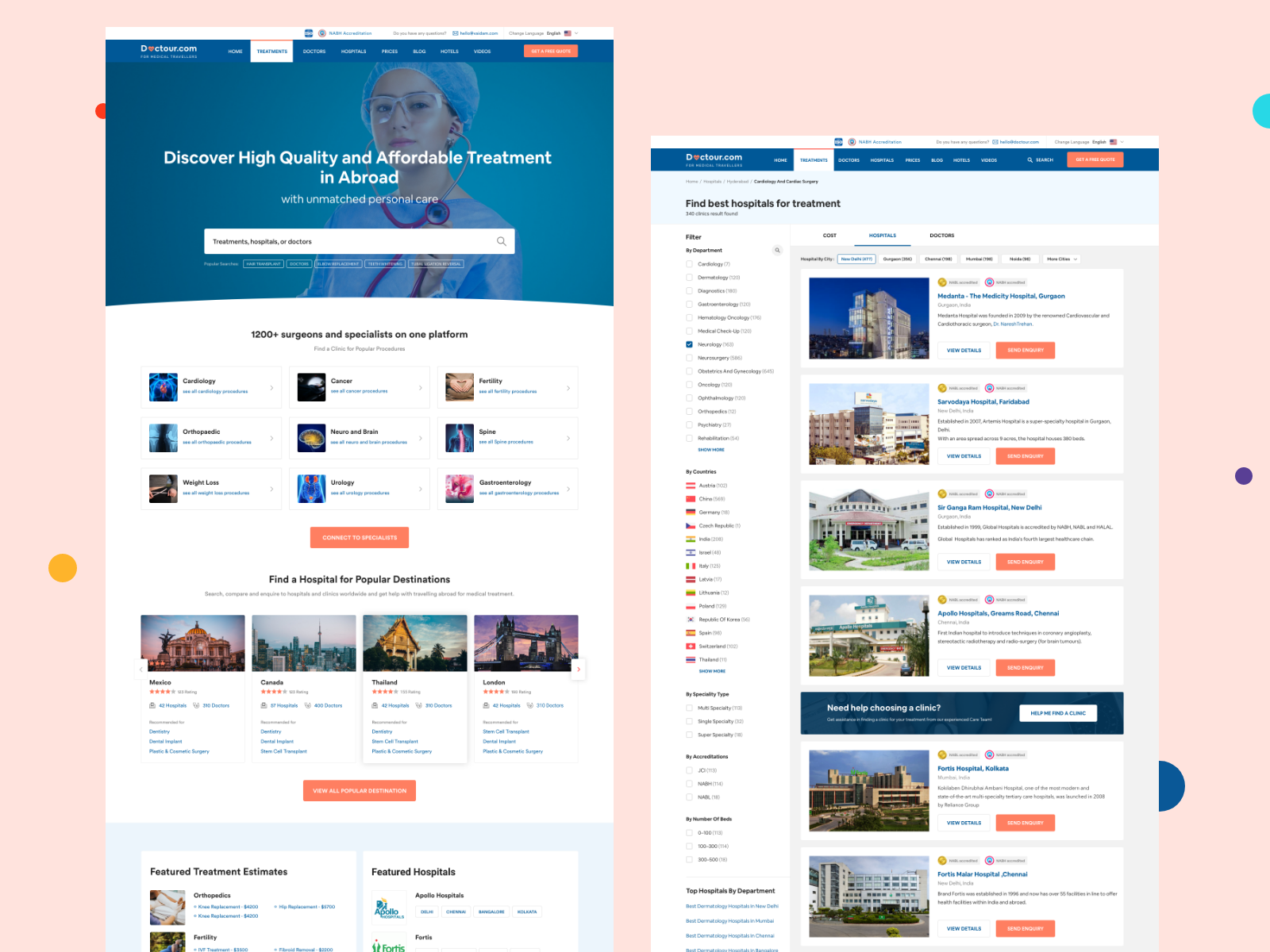 Medical Tour & Travel Booking by Amit Kumar on Dribbble