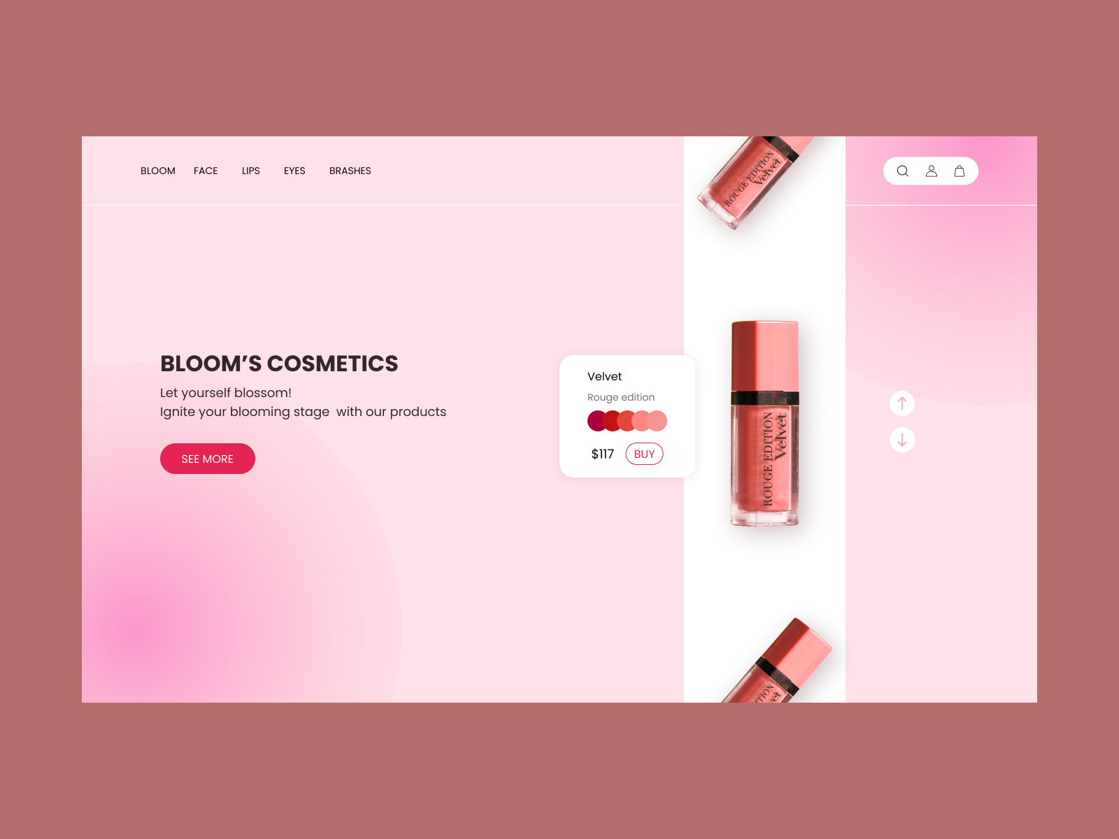 Bloom cosmetics by Nina on Dribbble