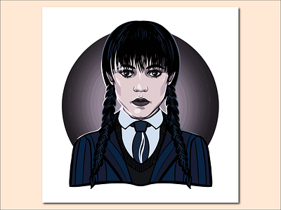 Wednesday Addams Dance Illustration by Irish Solo on Dribbble
