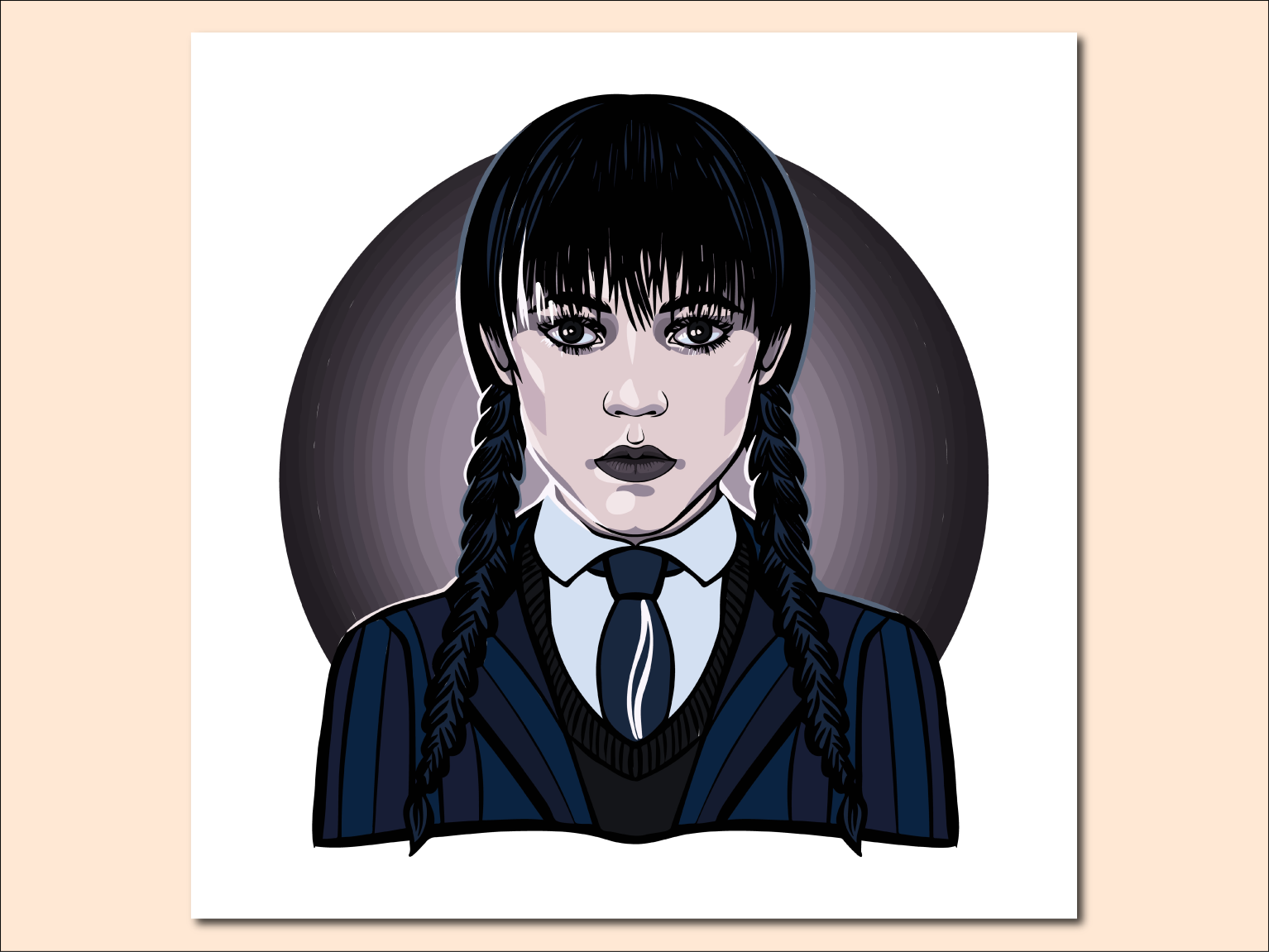 Wednesday Addams Dance Illustration by Irish Solo on Dribbble