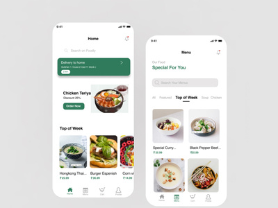 Foodly Food Delivery App by fahim shakil on Dribbble