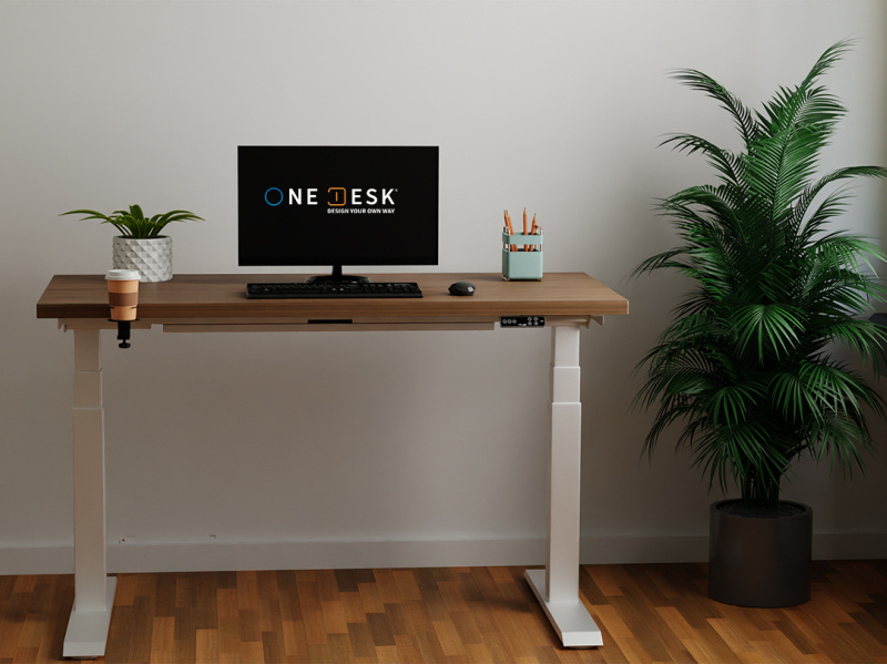 OneDesk Ergonomic best standing desk with white frame from Sg by ...
