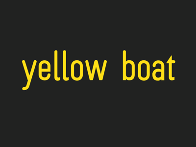 Yellow Boat Typeface by Peter Berrecloth on Dribbble