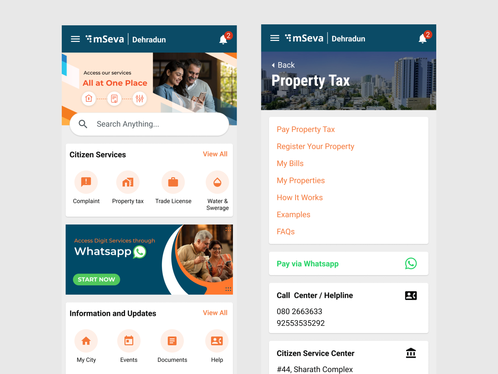 Citizen Municipal App Design by Antriksh on Dribbble