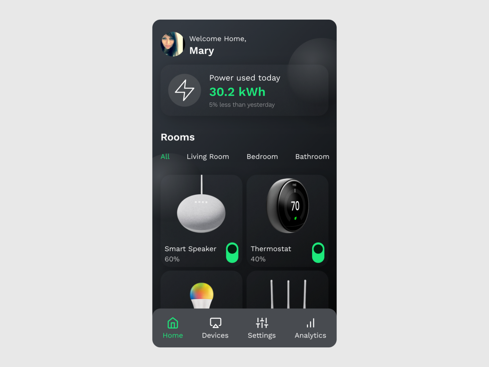 Smart Home App by Antriksh on Dribbble
