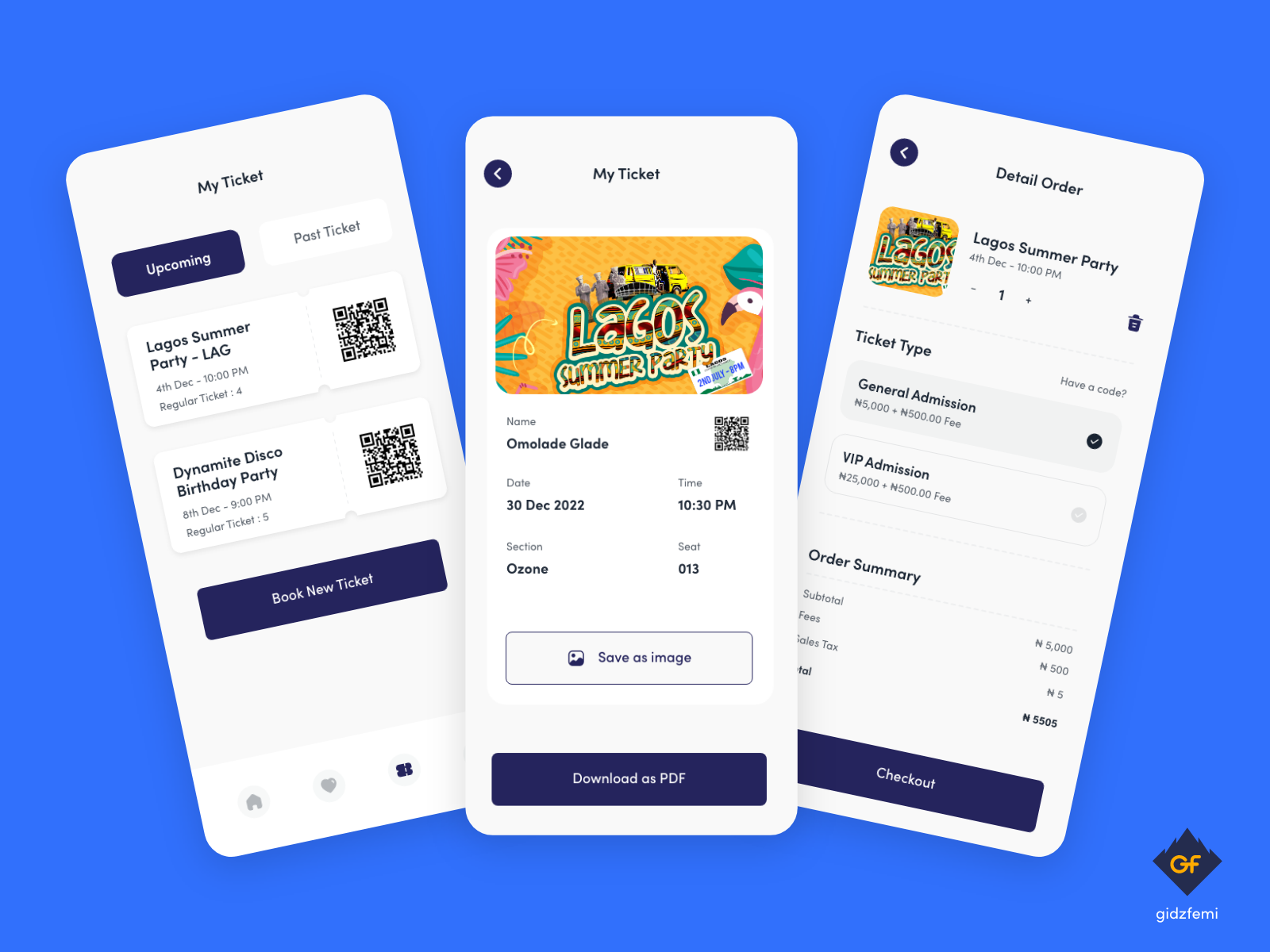 Event Booking App by Gidz Femi Badejo on Dribbble