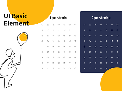 UI Basic Element by Lv Tang on Dribbble