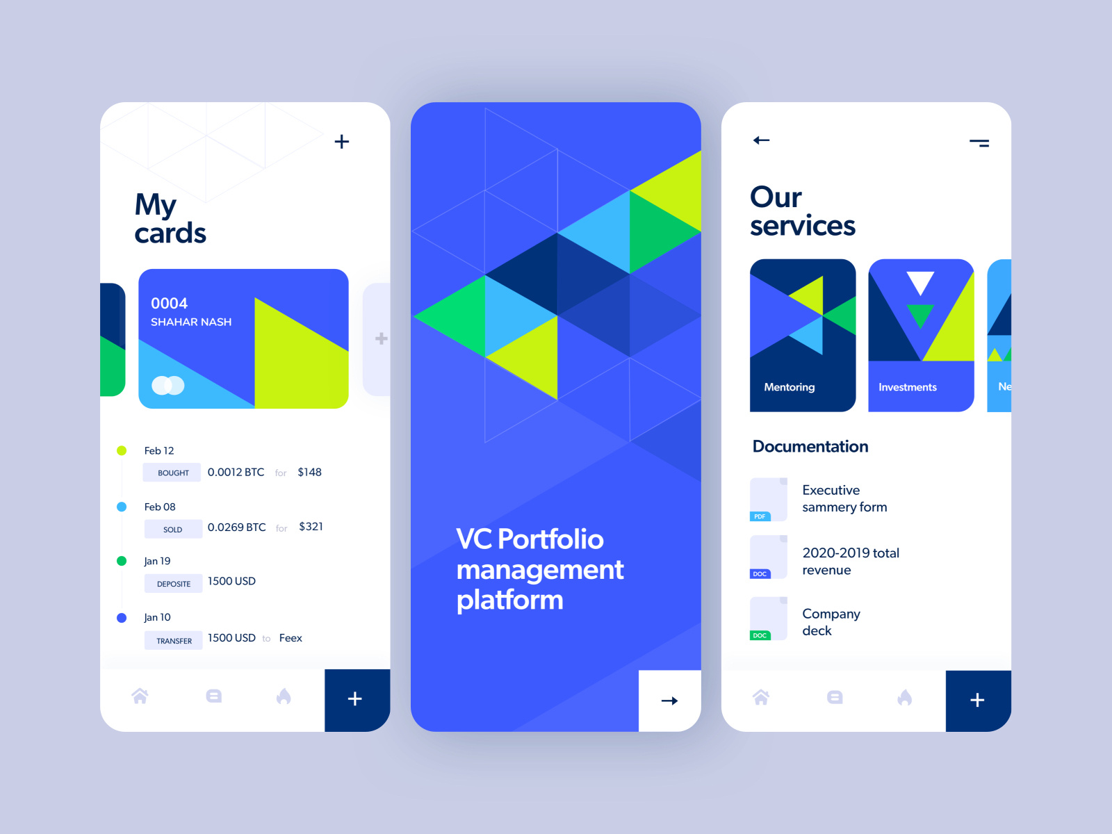 VC management tool by limor tabeka on Dribbble