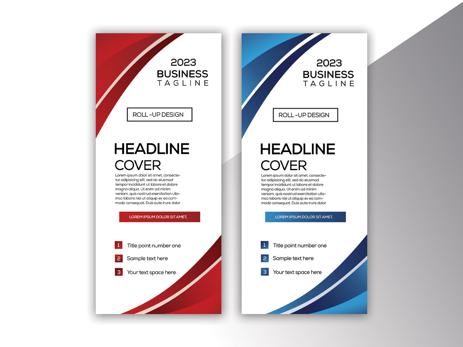 Roll up banner design by rimjim on Dribbble