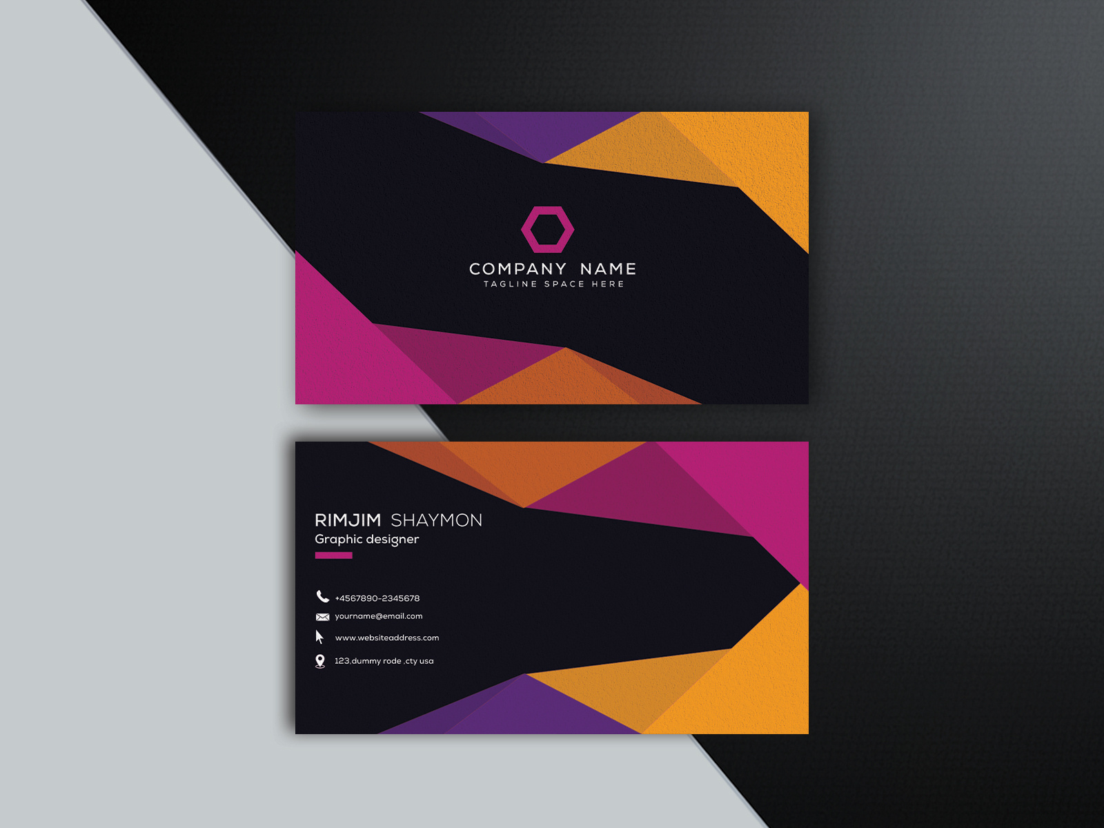 Business card design by rimjim on Dribbble