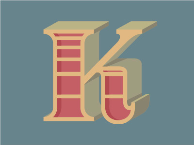 Vintage Drop Caps- K by knickknacks.co on Dribbble