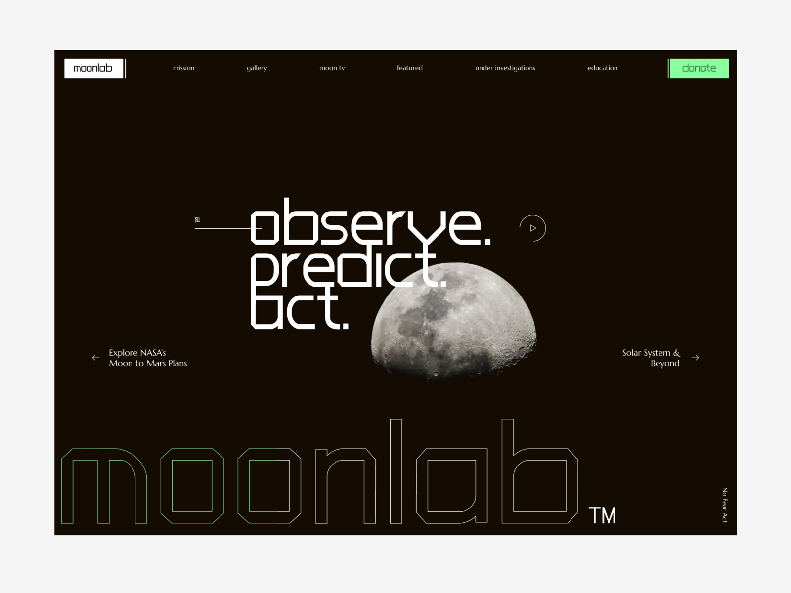 Moonlab. Web Design by Jei Dawnn on Dribbble