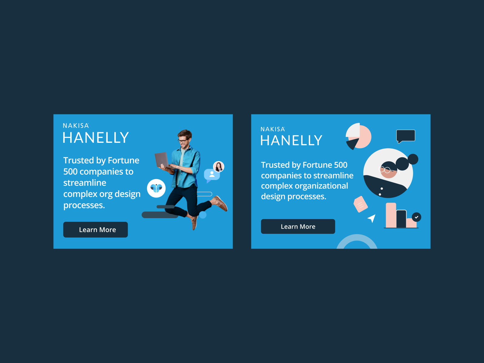Organizational Design illustration Ads by Faisal Ali on Dribbble