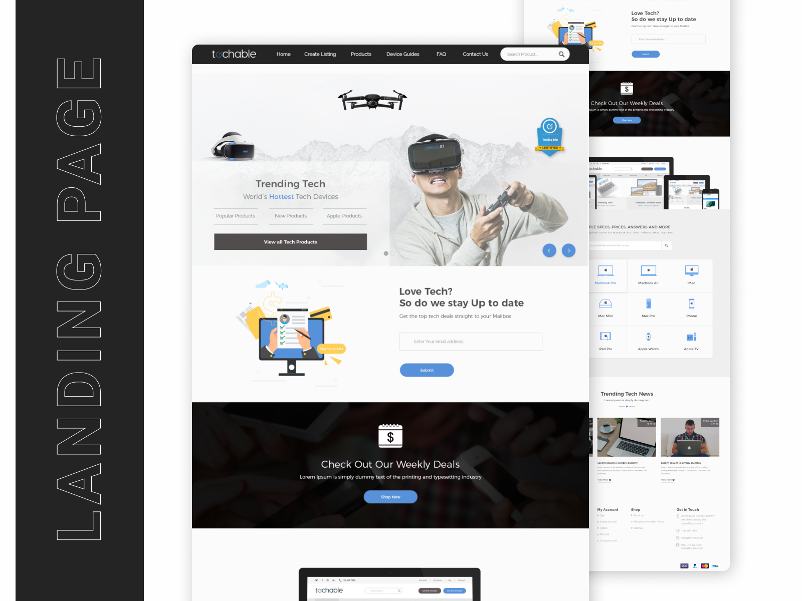 Techable Landing Page by Matrix Marketers on Dribbble
