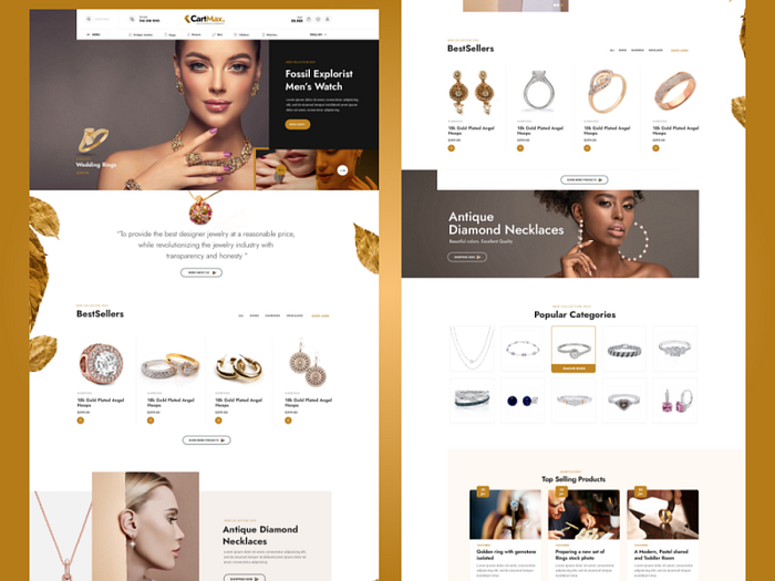 Jewelry Website designs, themes, templates and downloadable graphic ...