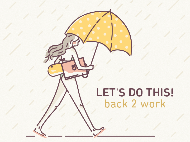 Even if it rains by Monika Szeredi on Dribbble