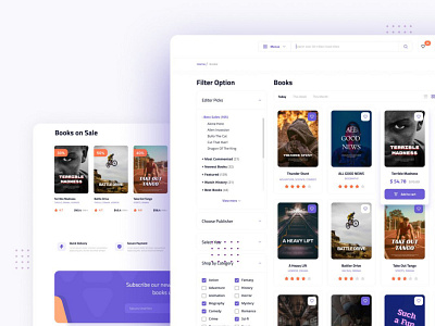 Book Website Design by Aidas Ciziunas on Dribbble