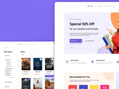 Book Website Design by Aidas Ciziunas on Dribbble