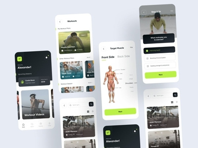 Fitness App UI Design by Aidas Ciziunas on Dribbble