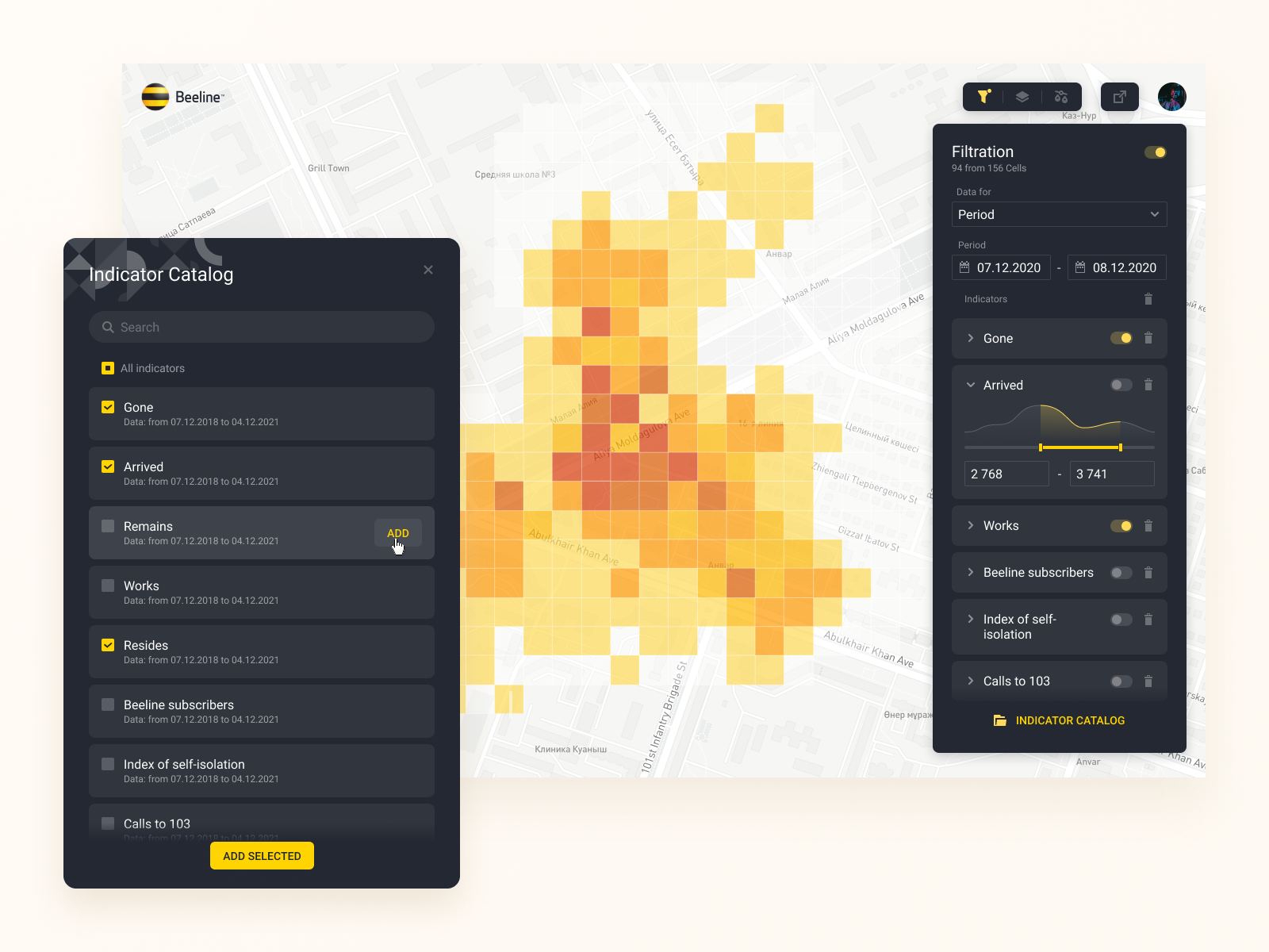 Spatial Analysis Platform : Part 1 by Alexey Izotov on Dribbble