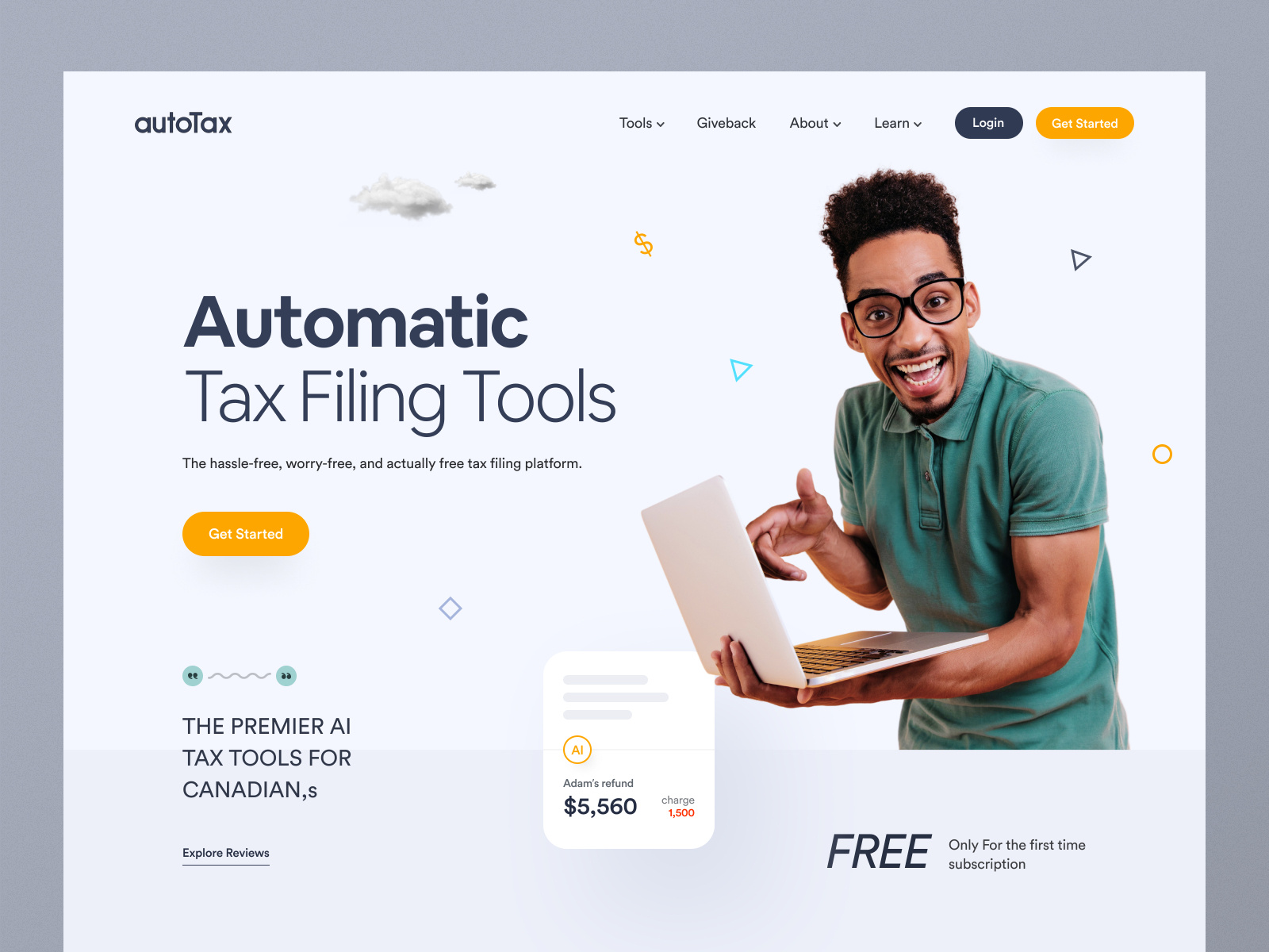 AI online tax filing software - autotax by Sayem🌟 on Dribbble