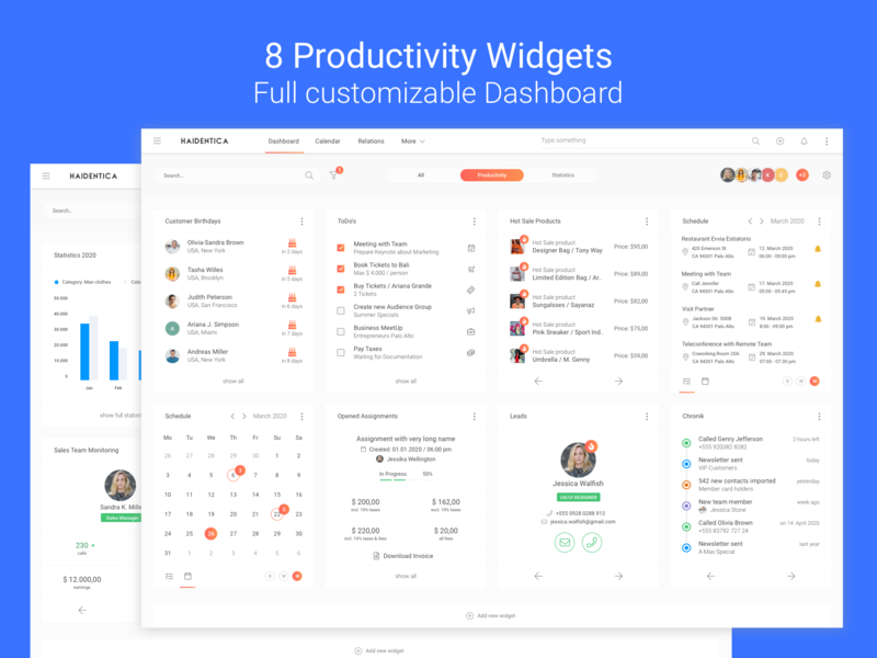 Productivity Widgets for Multifunctional Dashboard by Alexey Ivanizki ...