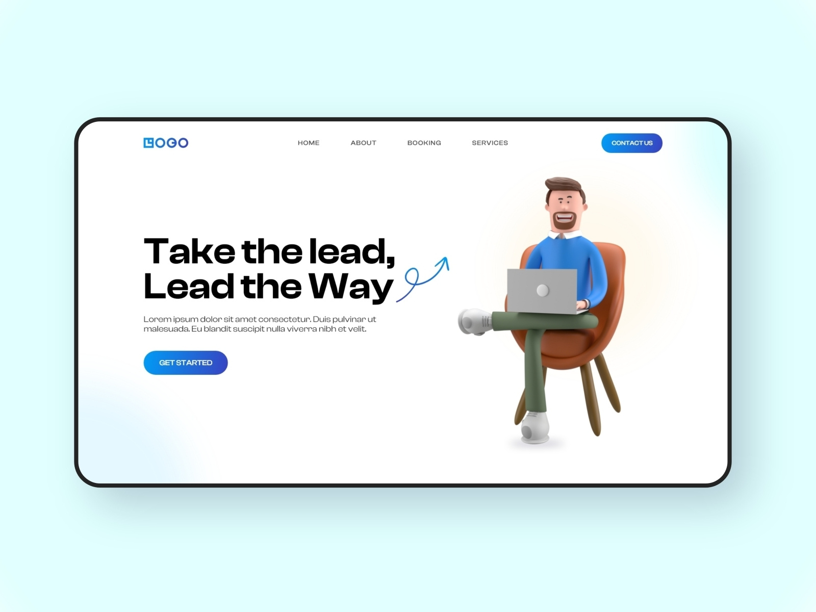 Creative Web Header Design by Blinix Solutions on Dribbble