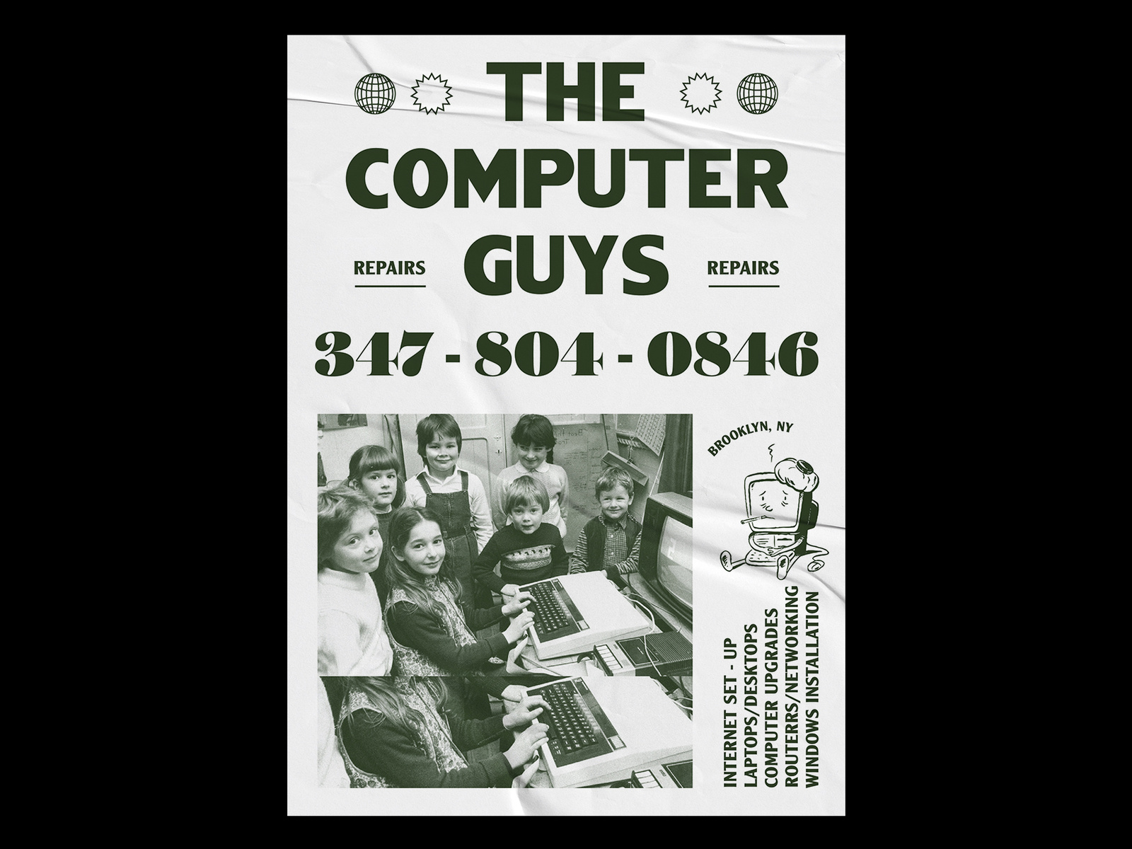 The Computer Guys Poster by César Augusto on Dribbble