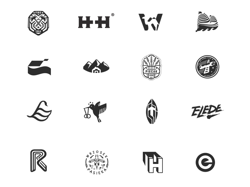 Logo collection 2016/17 BLC Studio by Patryk Bełc on Dribbble