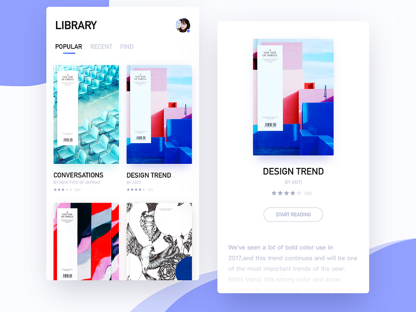 Library App designs, themes, templates and downloadable graphic ...
