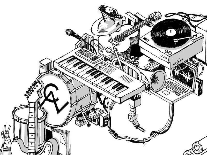 Musical weapon - 2 by Nigel Sussman on Dribbble