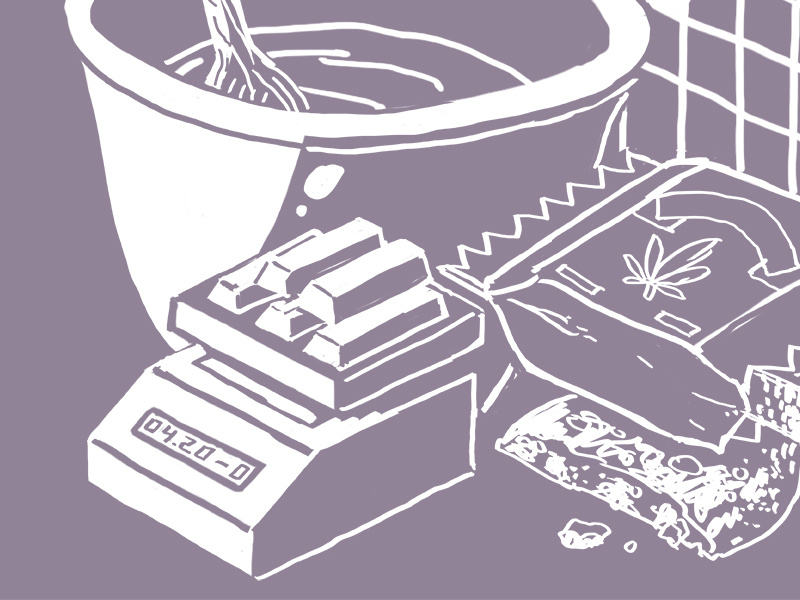 Edibles illustration sketch by Nigel Sussman on Dribbble