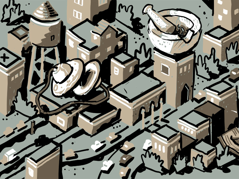Telegraph #Bizerkeley mural concept sketch by Nigel Sussman on Dribbble