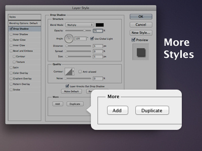 Stacking Layer Styles by Alvin - Paul Ungureanu on Dribbble